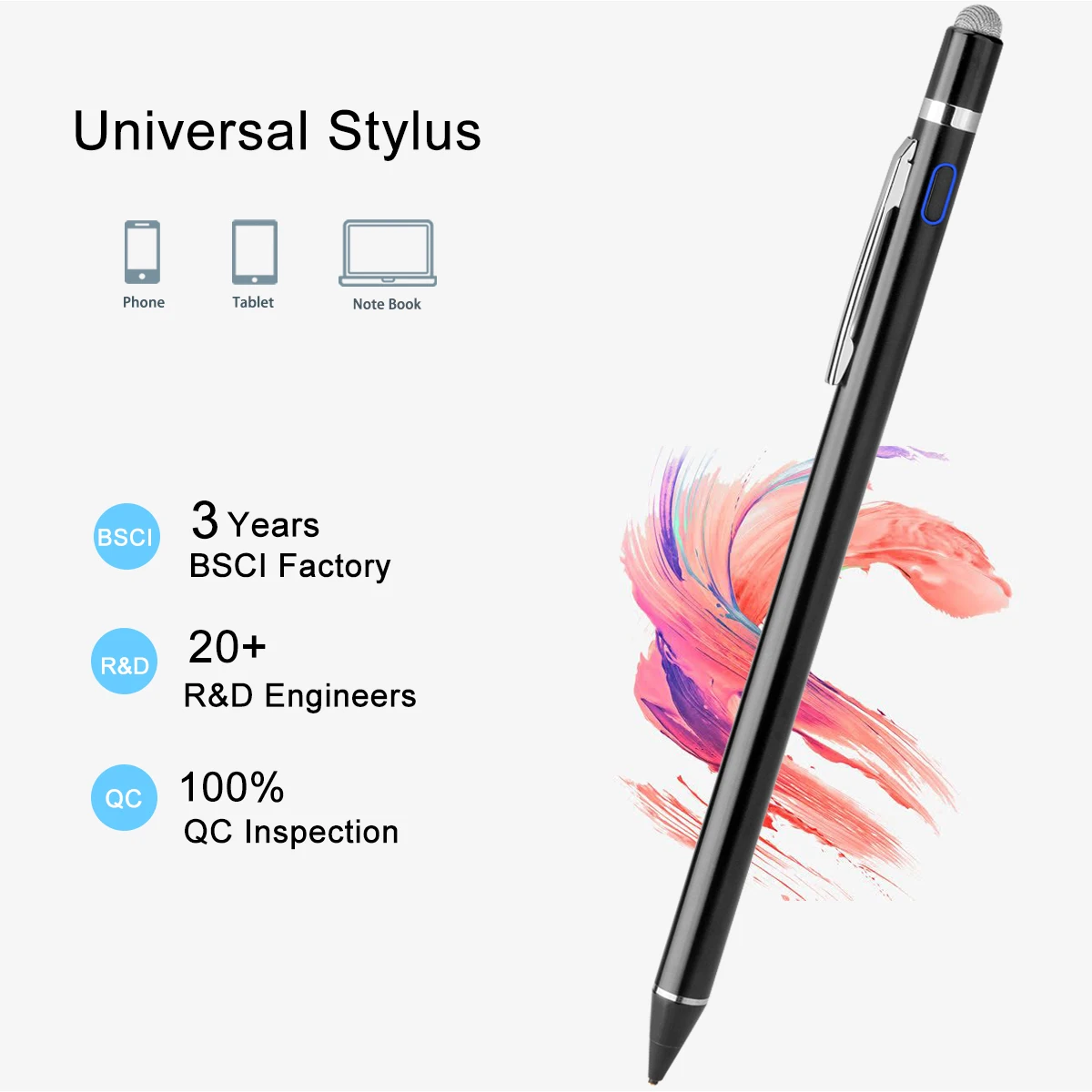Universal Touch Screen Capacitive Pen For Android Tablet Stylus Pencil ...