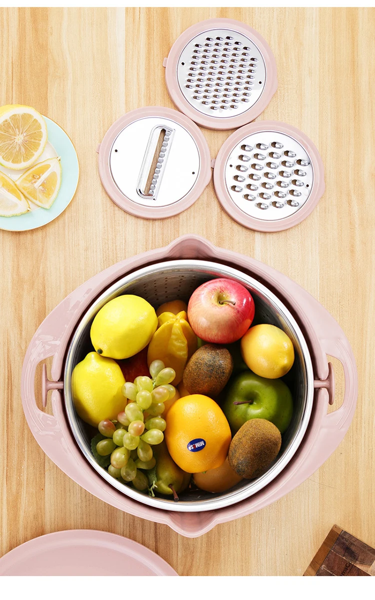 Multifunction Kitchen Accessories Stainless Steel Drain Basket Plastic ...
