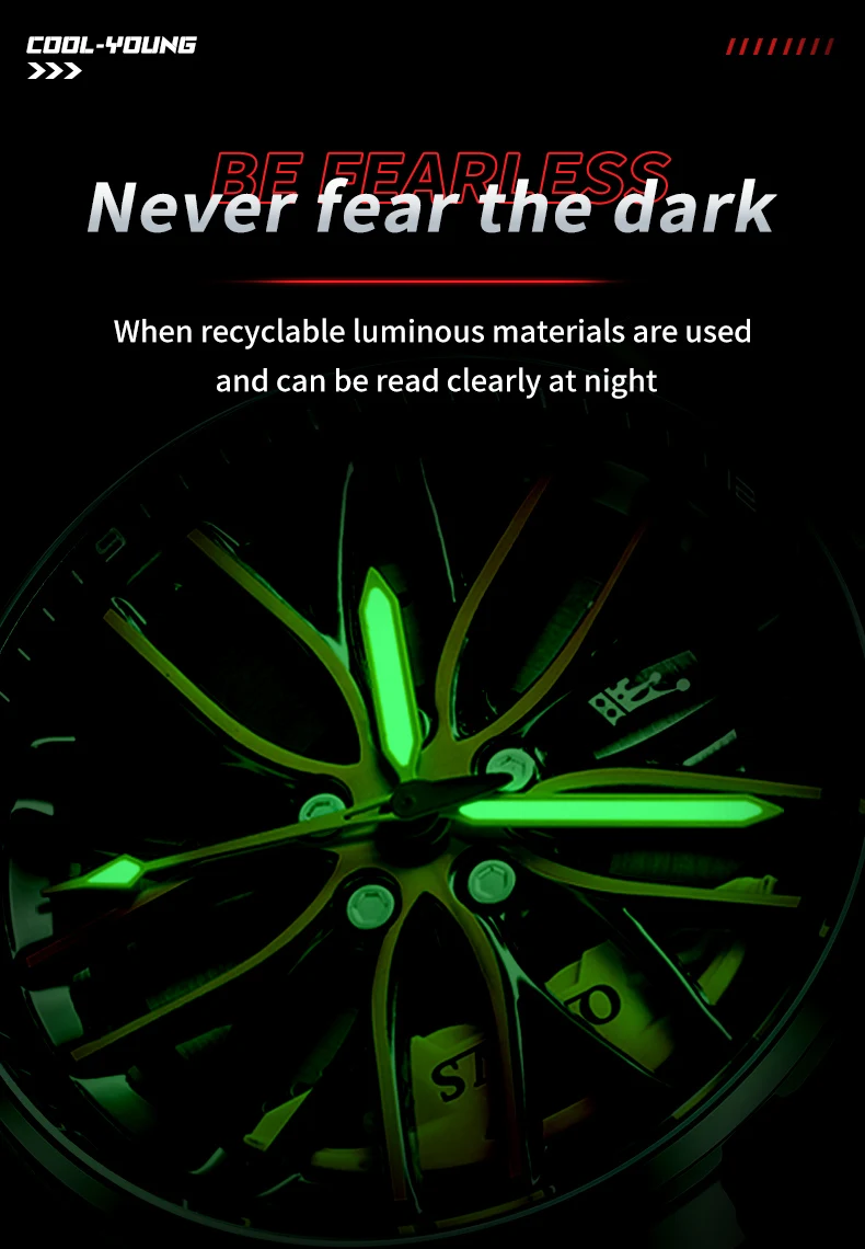 OLEVS 9937 Car Wheel Design Watch - High Quality & Waterproof