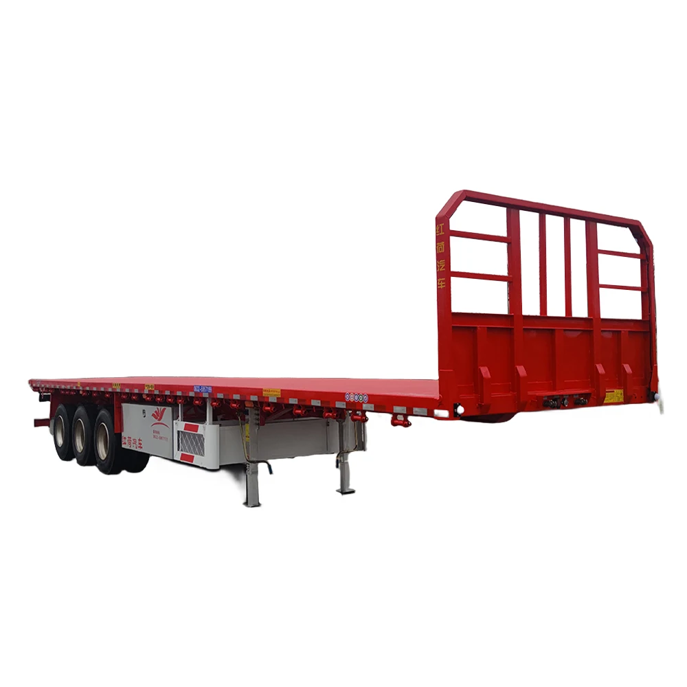 Container Chassis Flat Bed 3 Axles 40ft Flatbed Trailer - Buy Southeast ...