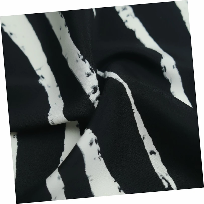 2024 New Spring Hot selling Luxury Printed Stripes Heavy 22mm Silk ...