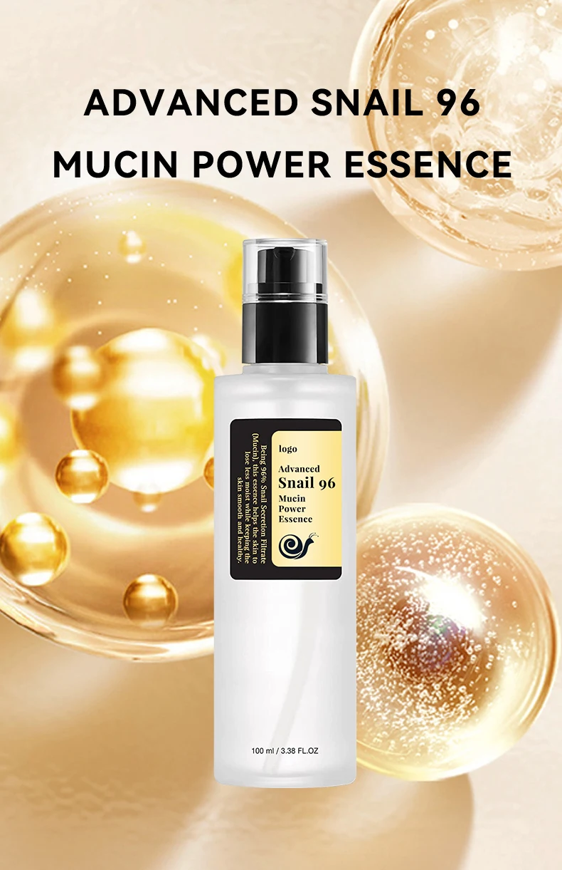 OEM ODM Custom Korean Real Snail 96 Mucin Serum Anti Aging