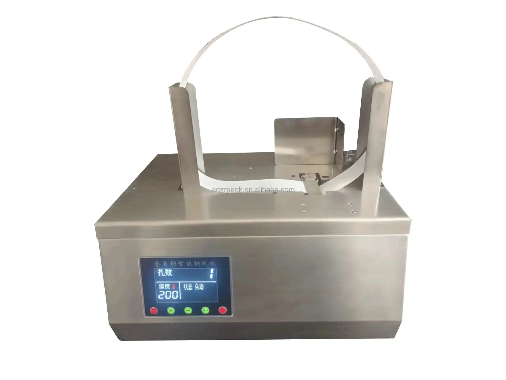 Tabletop Heat Sealing Paper Banding Machine 40mm Wide Paper Packaging ...