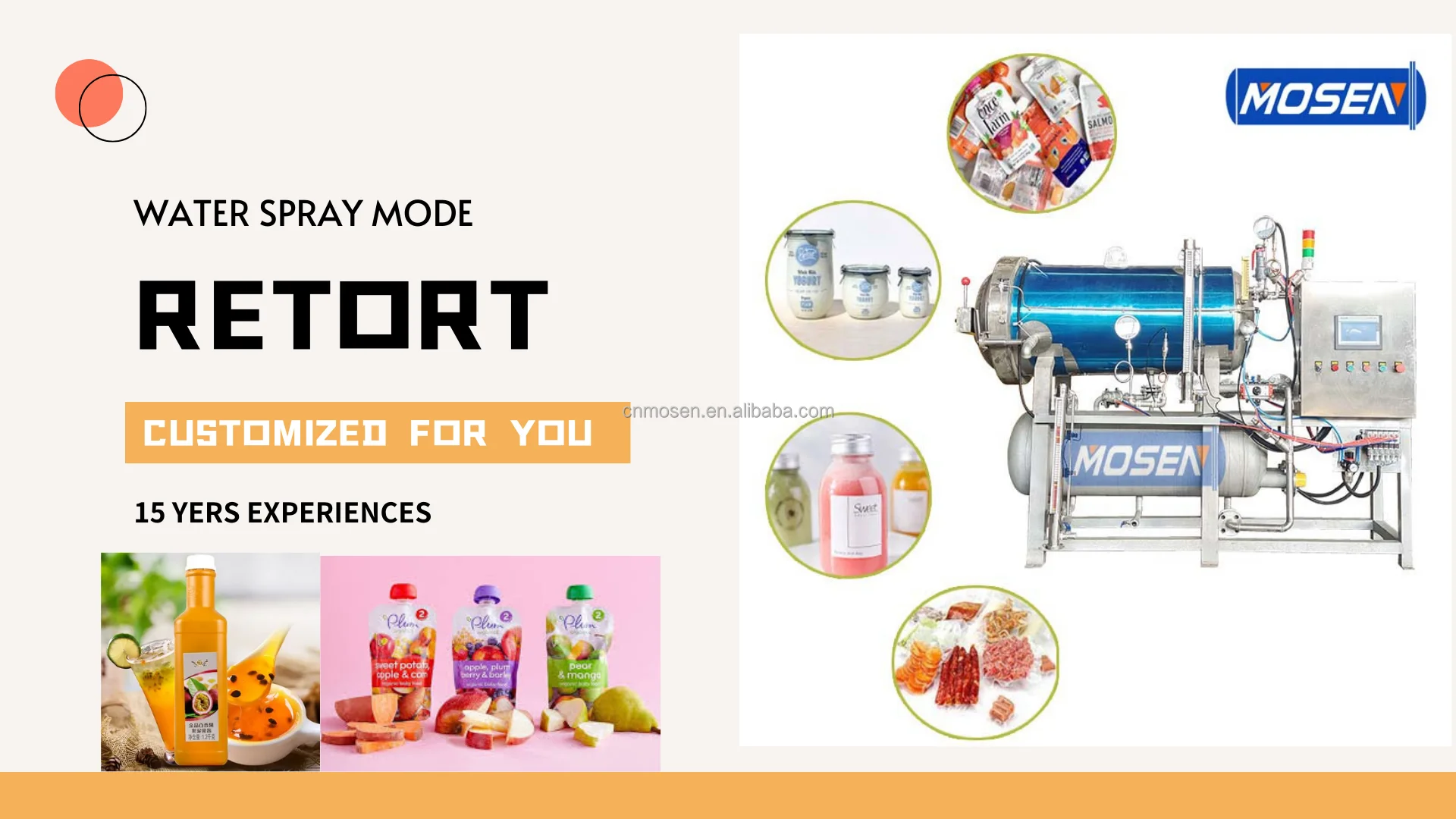 Automatic Smallest 350l Continuous Retort Machine Overpressure ...