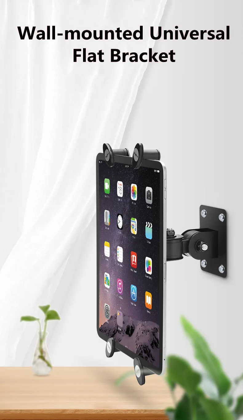 Aluminium Wall Mount Tablet Lazy Stand 360 Degree Rotating Flexible ...