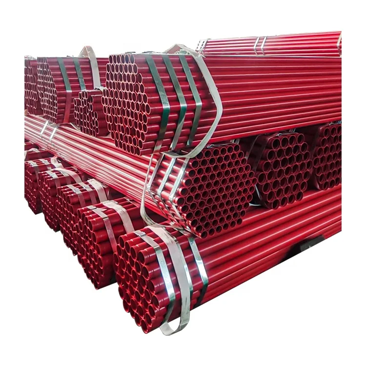 A795 21.3mm To 219.1mm Red Painted Fire Sprinkler Steel Pipe With ...