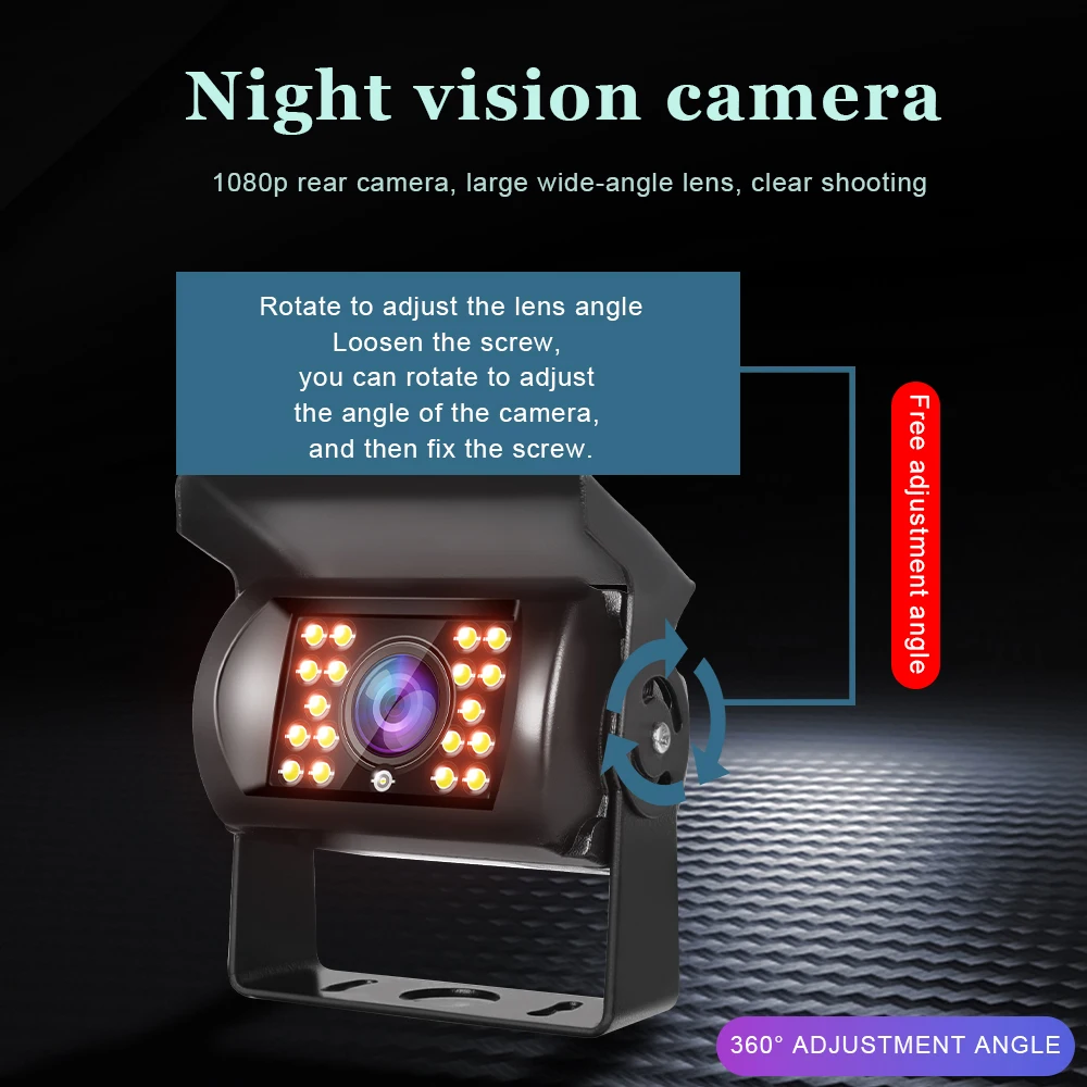 Podofo Car Reversing Aid - 4 Pin Rear View Camera Kit