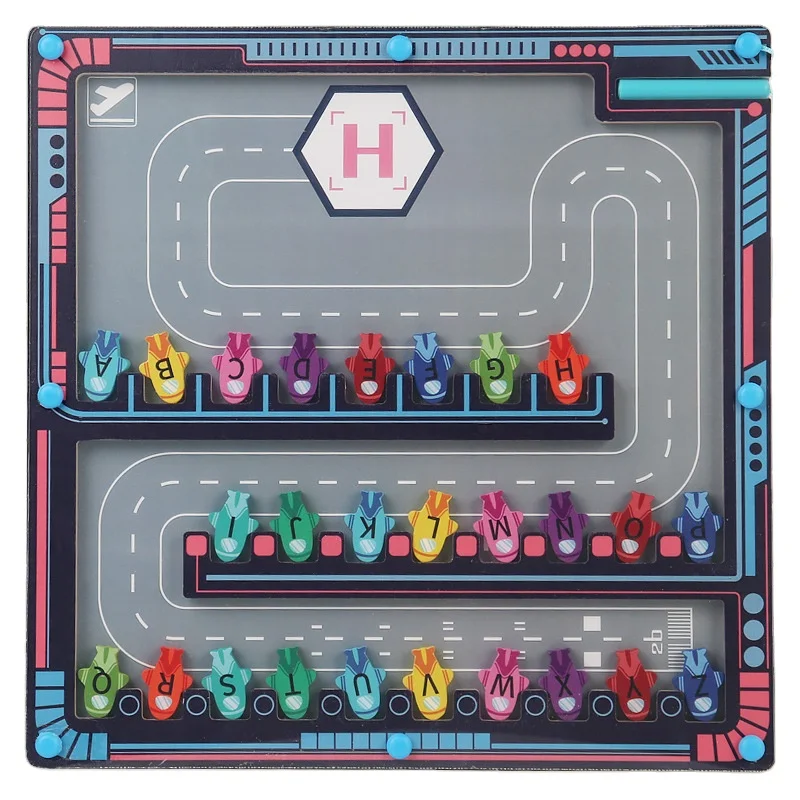 Pt Custom Magnetic Alphabet Maze Letter Puzzle,Montessori Toys Magnetic ...