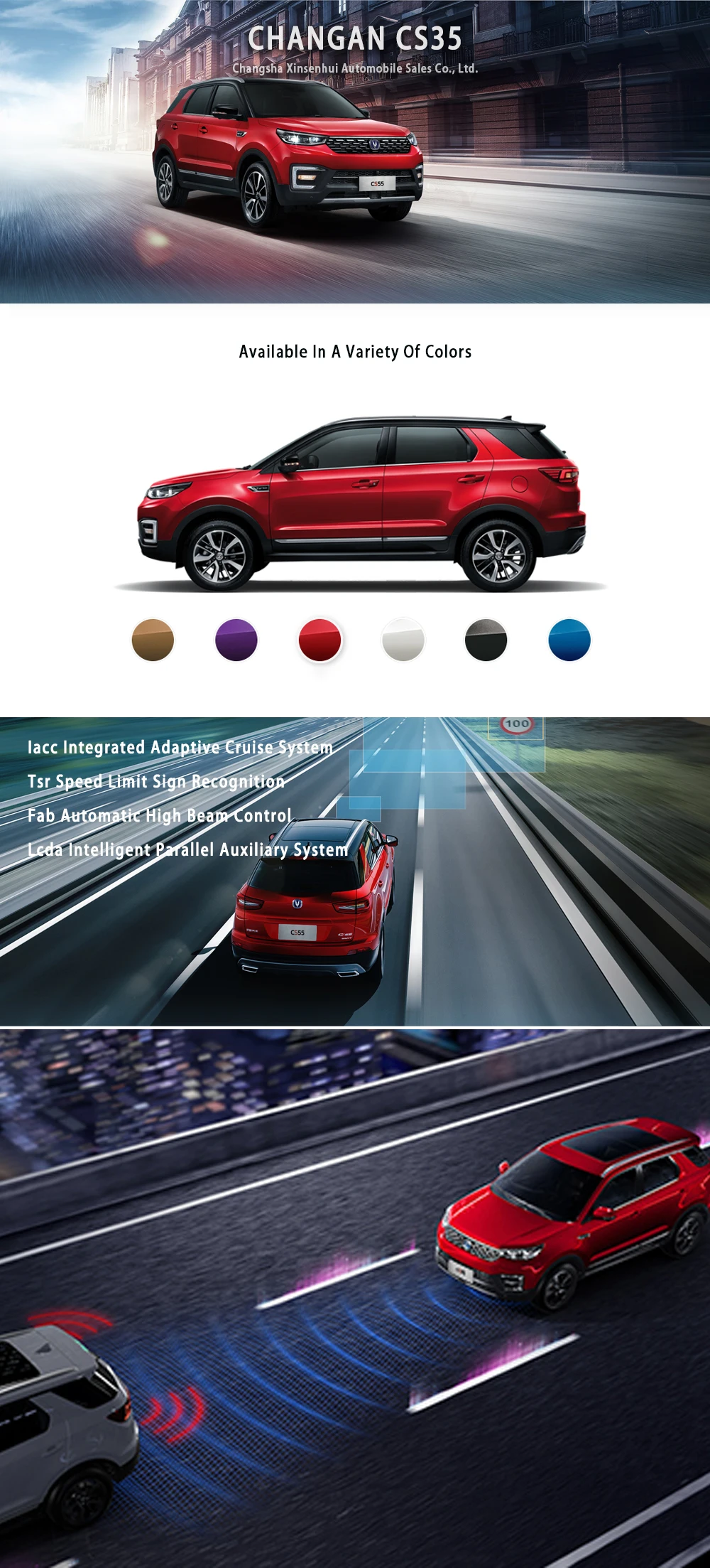 Changan Cs55 2023 2024 1.5t Dct Automatic Suv Petrol Car New Car Leather Seats Panoramic Sunroof ...