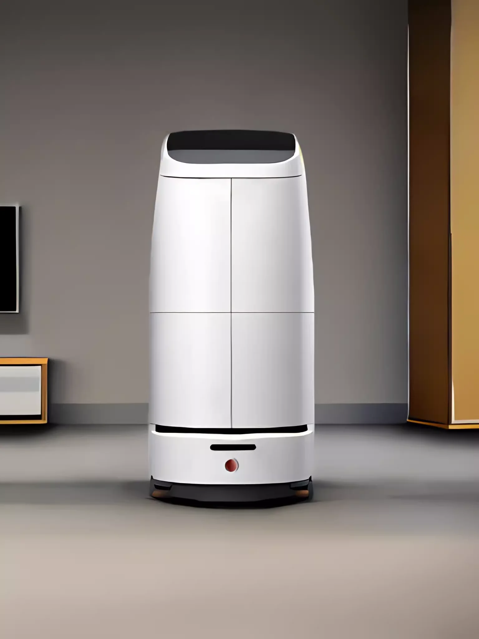 White Double Warehouse Intelligent Delivery Robot Delivery Encryption ...