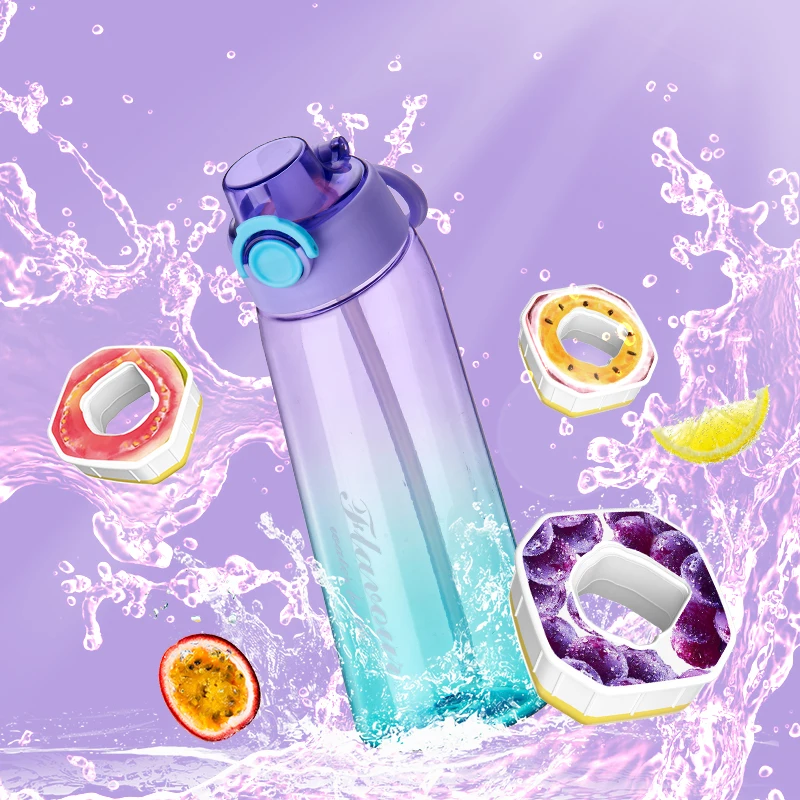 2024 New 900ml Flavored Water Bottle Bpa Free Tritan Plastic Scent Flavoured Airup Air Up Water ...