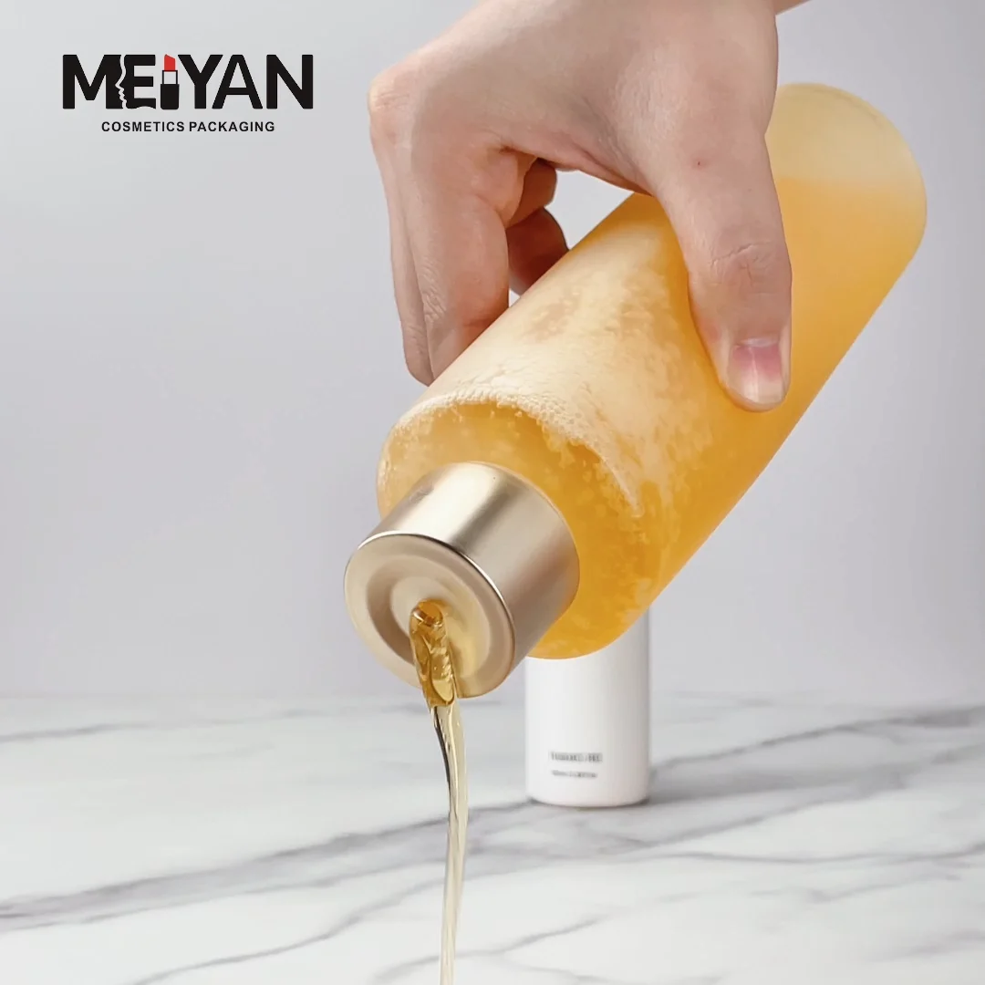 Mypack Luxury Round Cylinder Small Sample Frosted Beige Plastic Flat ...