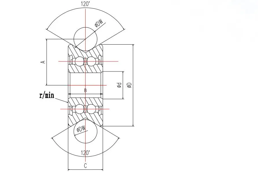 V-groove Guide Rail Roller LV Bearing LV202-40ZZ| Alibaba.com