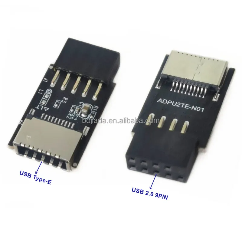 USB Type-E 20pin Female Connector to USB 2.0 9pin Adapter