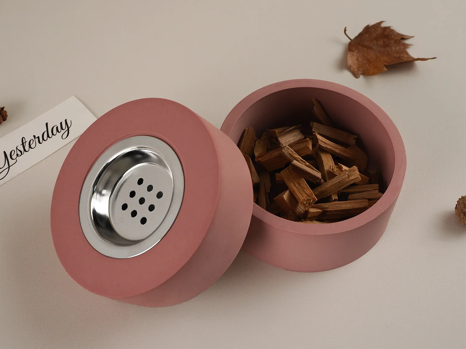 Diy Gypsum Cement Gypsum Storage Box Aromatherapy Stove Circular Heart ...