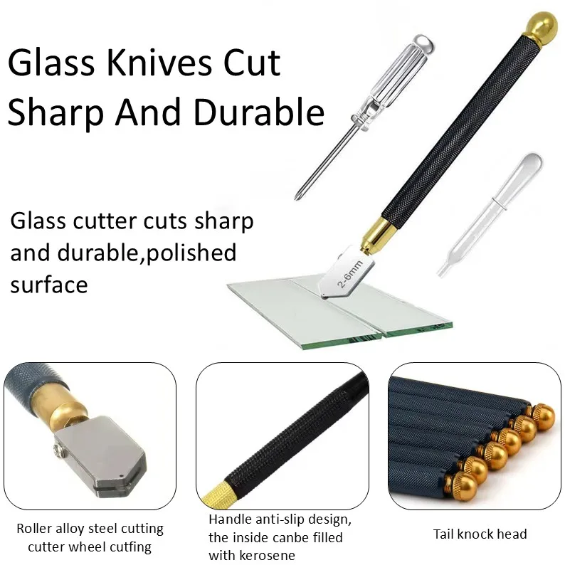 Types of Glass Cutters Iron Handle Tc-17 Glass Cutter the Best Glass ...