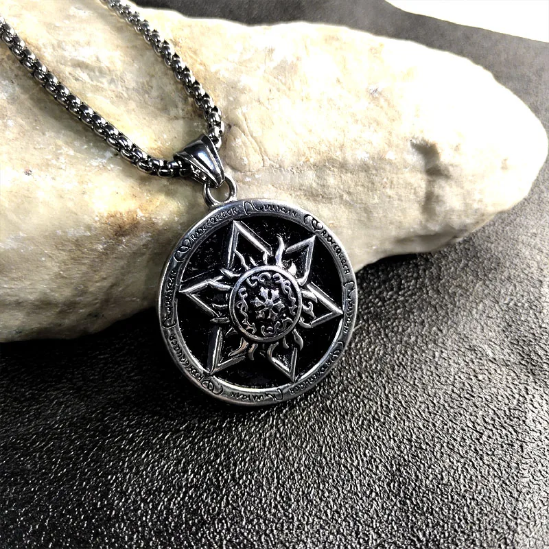 Ancient Egyptian God Of War Horus Pendant Oblate Pattern Six Pointed ...