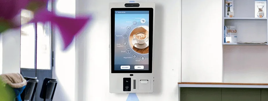 Ticket Receipt Self Printing Machine Windows Android 32 Inch Touch ...