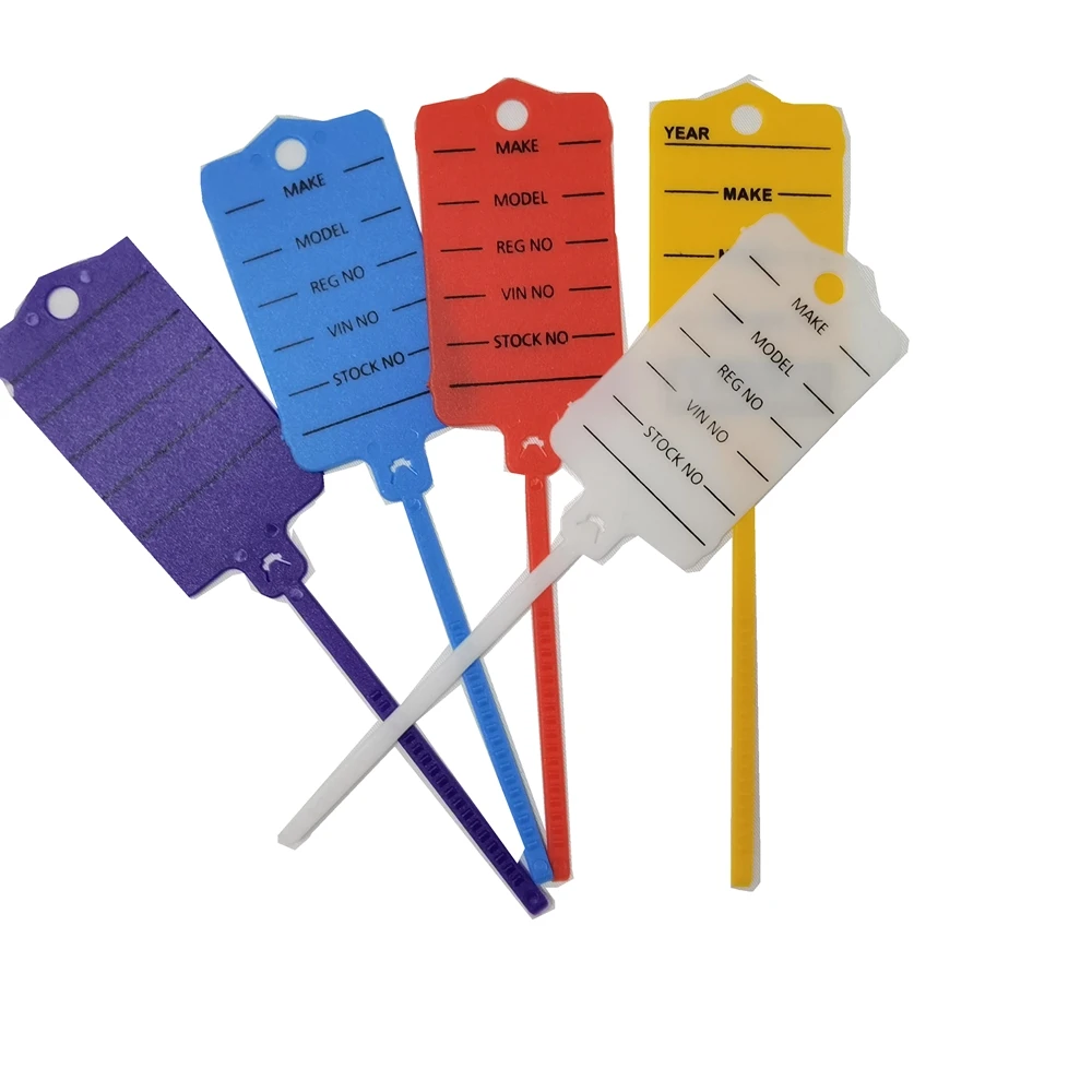 PP Plastic Auto Workshop Car Key Tags - Durable & Customizable