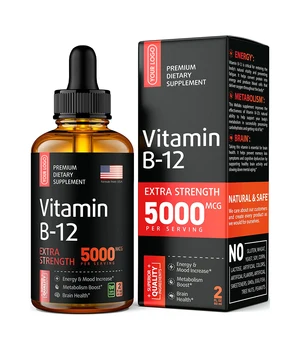 Oem Vitamin B12 Drops Vitamin B12 Sublingual Liquid Vegan B12 Vitamin ...