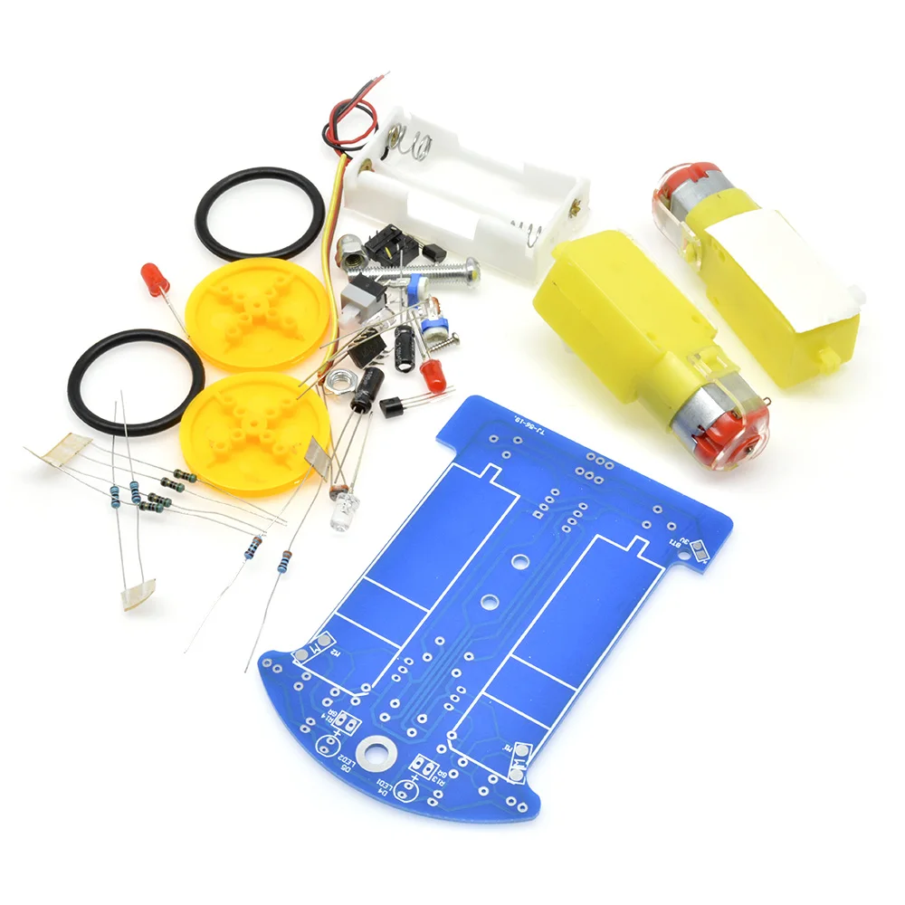 D2-1 Diy Kit Intelligent Tracking Line Smart Car Kit Tt Motor ...