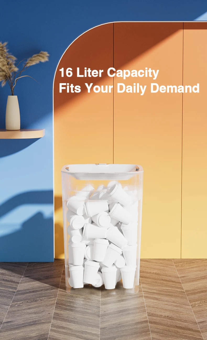 Automatic Self Package Seal Change Lidless Smart Trash Can Hands Free ...