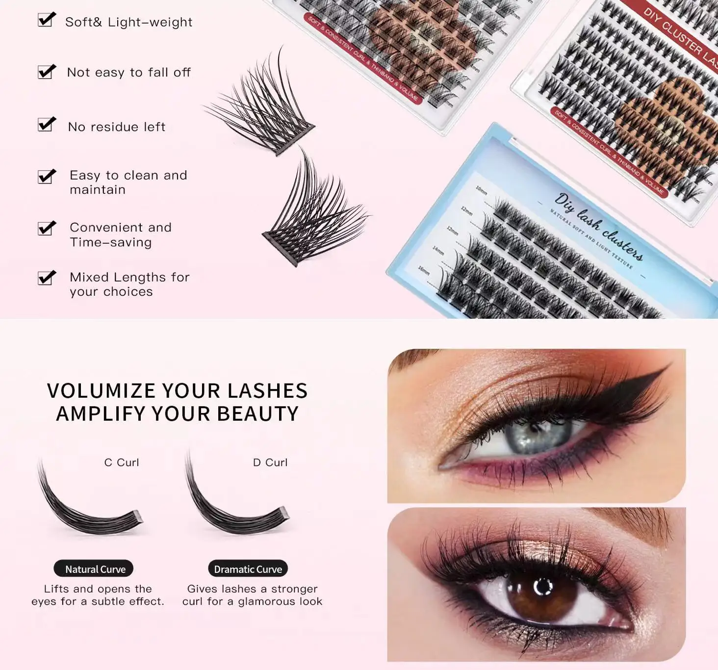 Diy Lash Extension 3d Faux Mink Eyelashes With Eyelash Glue Kit ...