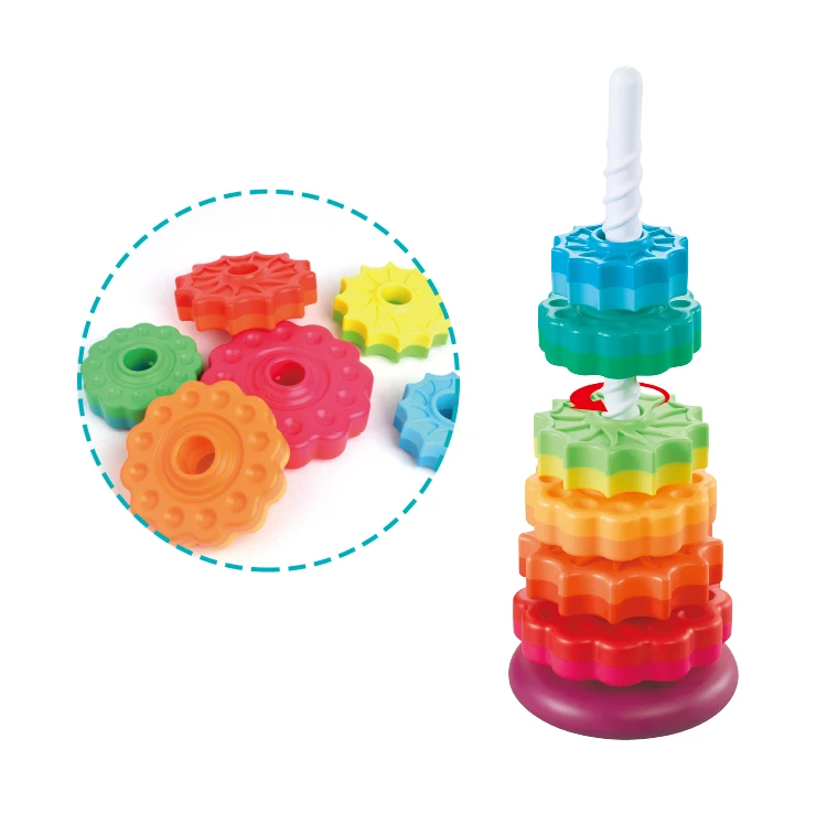 Fatbrain Fat Brain Plastic Spin Again Stacking Ring Circles Stacker ...