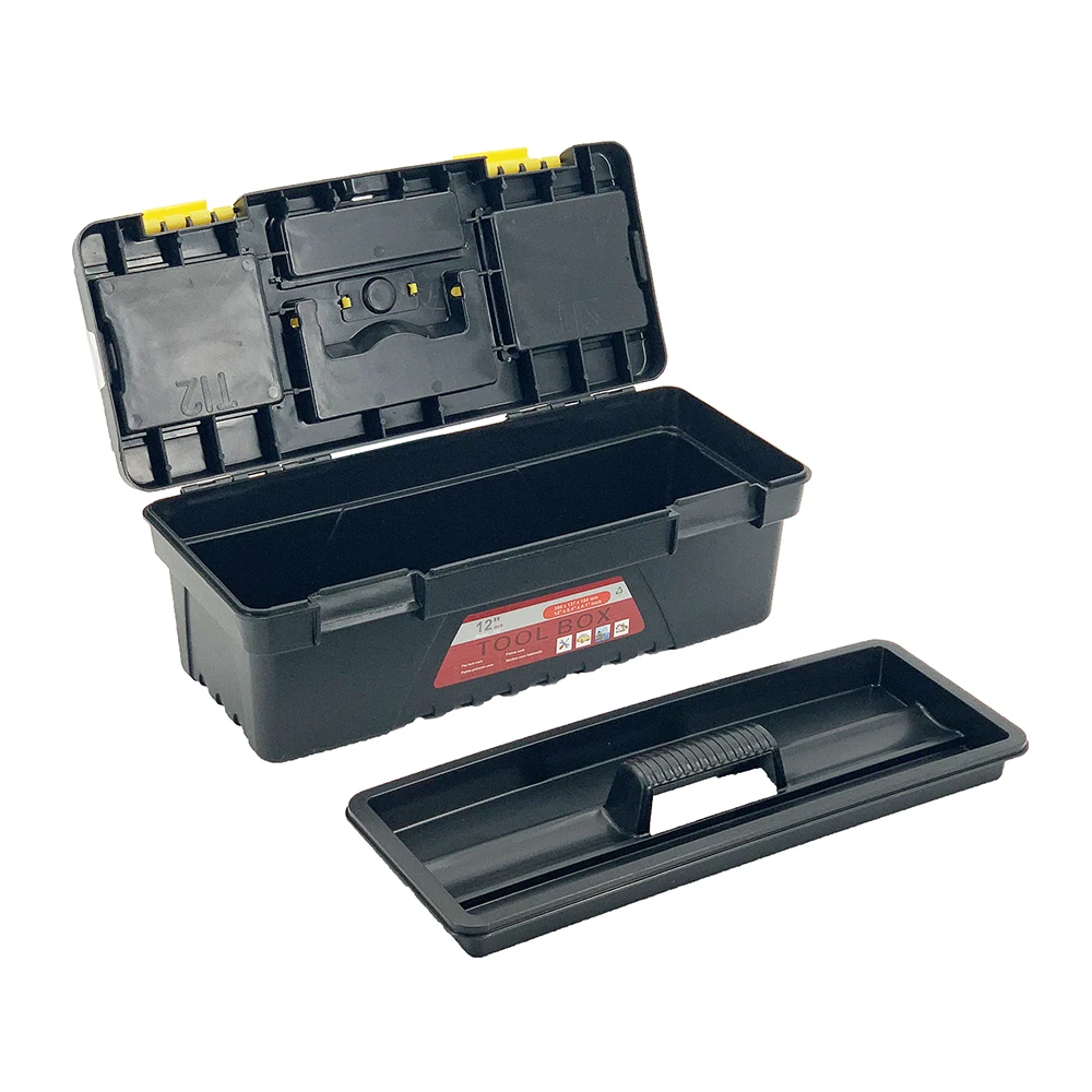 12 Inch Plastic Tool Box with Handle - Storage & Organization