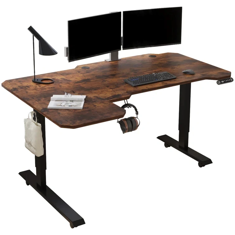 Modern 2024 Electric Adjustable Wooden Office Furniture New Inclusive L ...