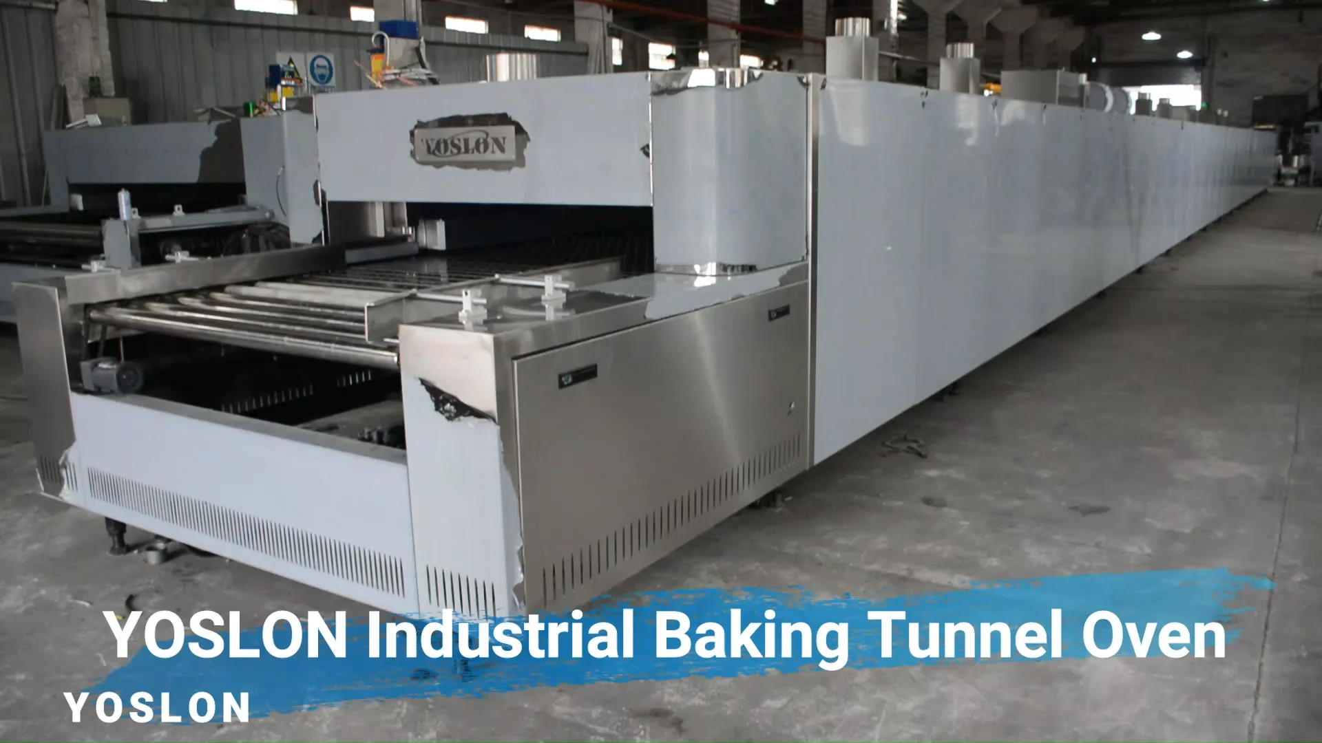 Yoslon Commercial Bakery Bread Making Machine Conveyor Belt Oven Pizza ...