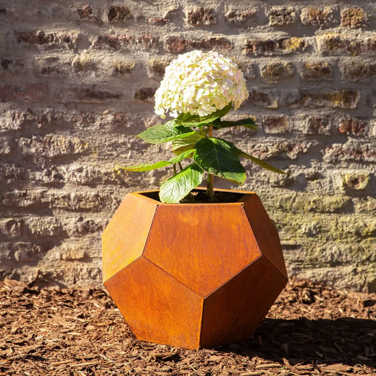 Customized Corten Steel Flower Pots for Outdoor Gardens