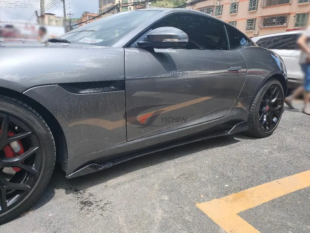 C-style Carbon Fiber Side Skirts For 2013-2019 Jaguar F-type Side ...
