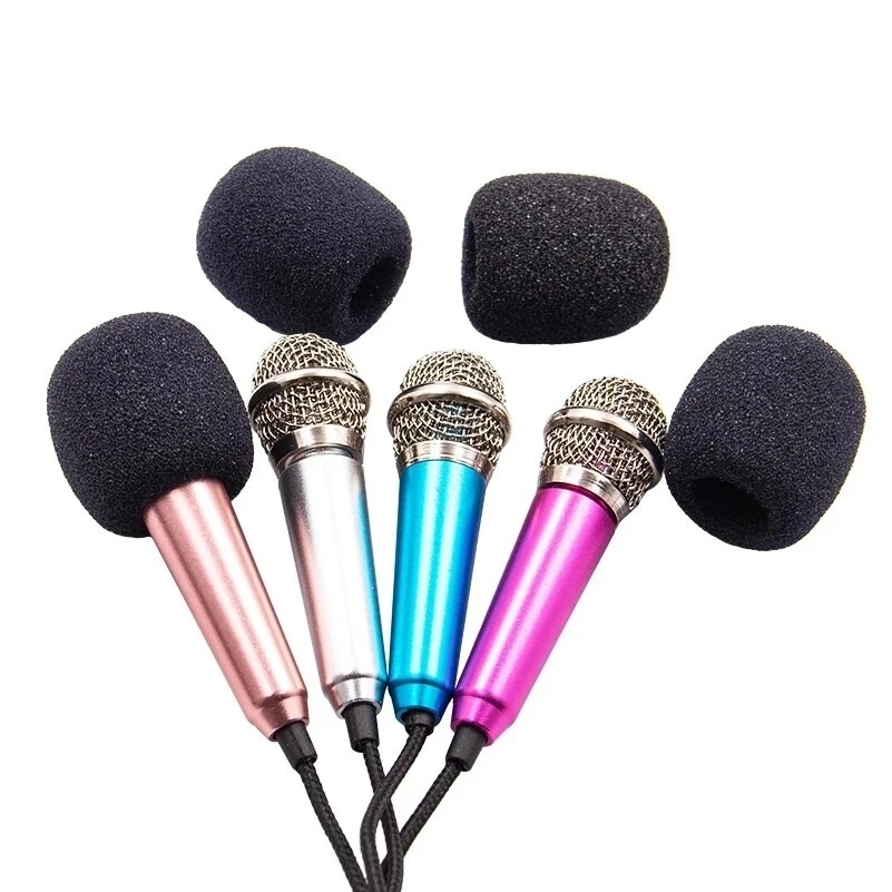 Hot Portable 3.5mm Stereo Studio Mic Ktv Karaoke Mini Microphone For ...