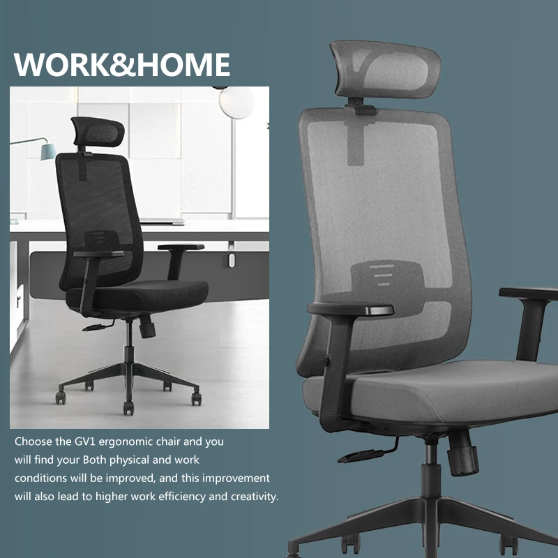 Modern High-Back Mesh Office Chair Ergonomic Swivel With Adjustable ...