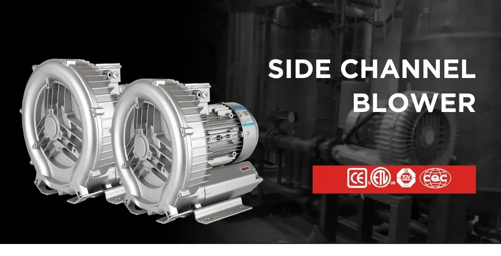 Mini Aquaculture 220V 0.7kW 145 Regenerative Electric Ring Suction Side ...