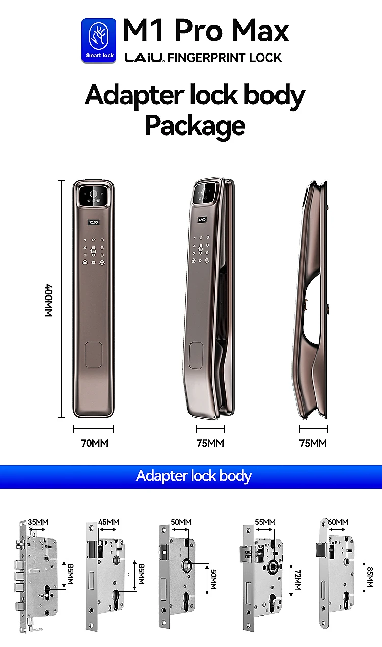 Laiu M1real 3d Face Recognition Finger Vein Unlock Smart Door Lock With ...