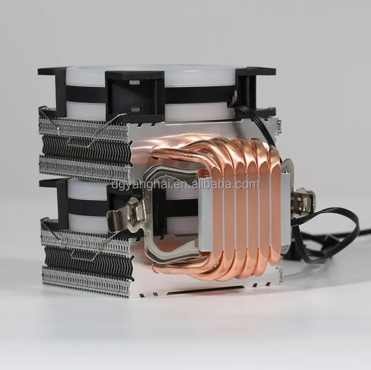 Universal Pc Radiator Tdp 135 Watts 4 6 Copper Pipe Pwm 4p Dual Rgb ...