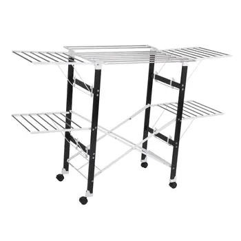 Heavy Duty Gullwing Clothes Dryer Rack Foldable Steel Clothing Drying ...