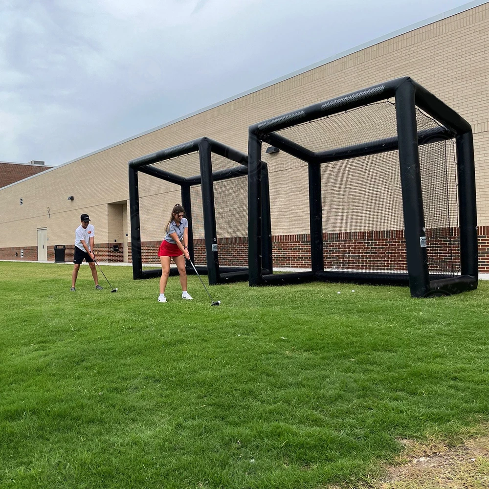 Outdoor Indoor Backyard Practice Inflatable Golf Cage Simulator Tent ...