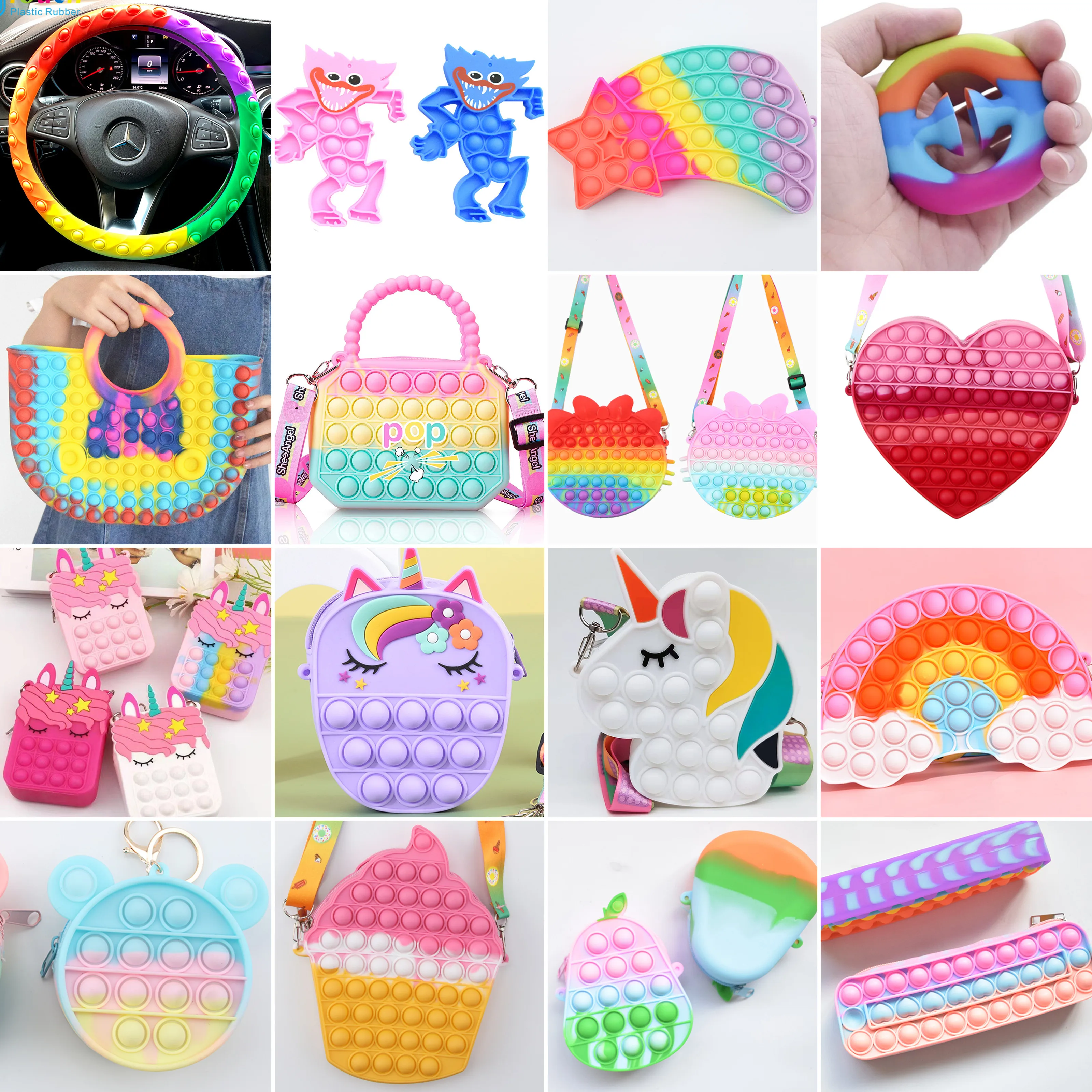 Custom Tiktok Hot Selling Silicone Popit Bag Juguetes Para Los Ninos ...
