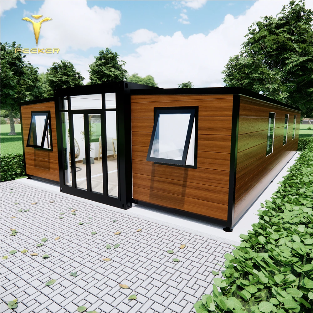 Container Camp: Luxury 40ft 20ft Expandable Containers On Skids, WZH ...