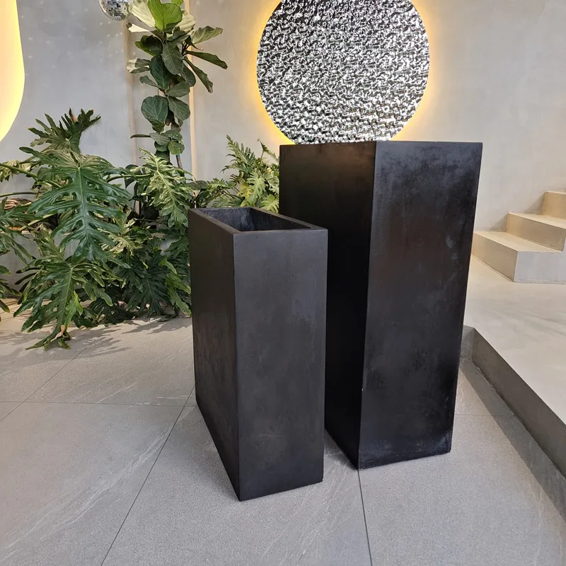 Tall Rectangular Big Large Tree Plant Pots For Street Villa Balcony ...