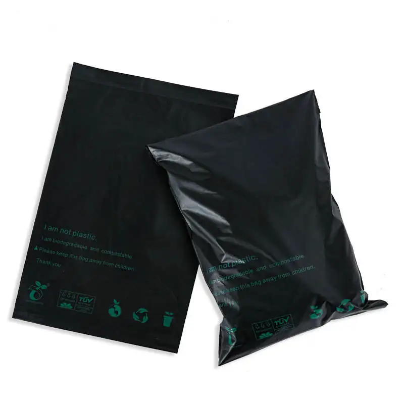 Custom Biodegradable Bag Logo Pla+pbat Degradable Express Bag Logistics Packaging Can Be ...