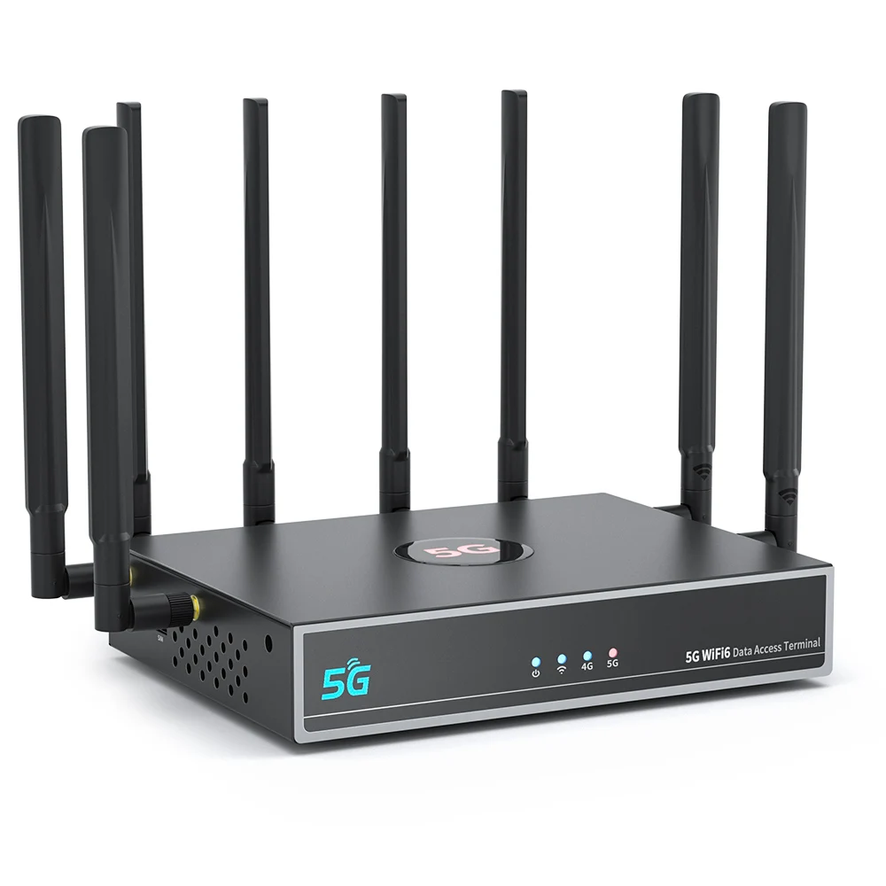 5G CPE Router with 8 High-Gain Antennas - Wi-Fi 802.11 Ax