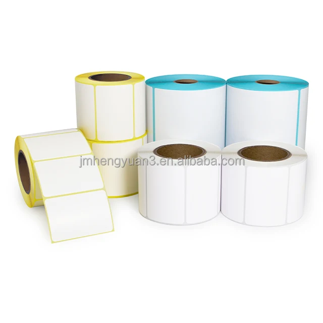 Custom Blank Barcode Label 60x40 Self Adhesive Paper Direct Thermal ...