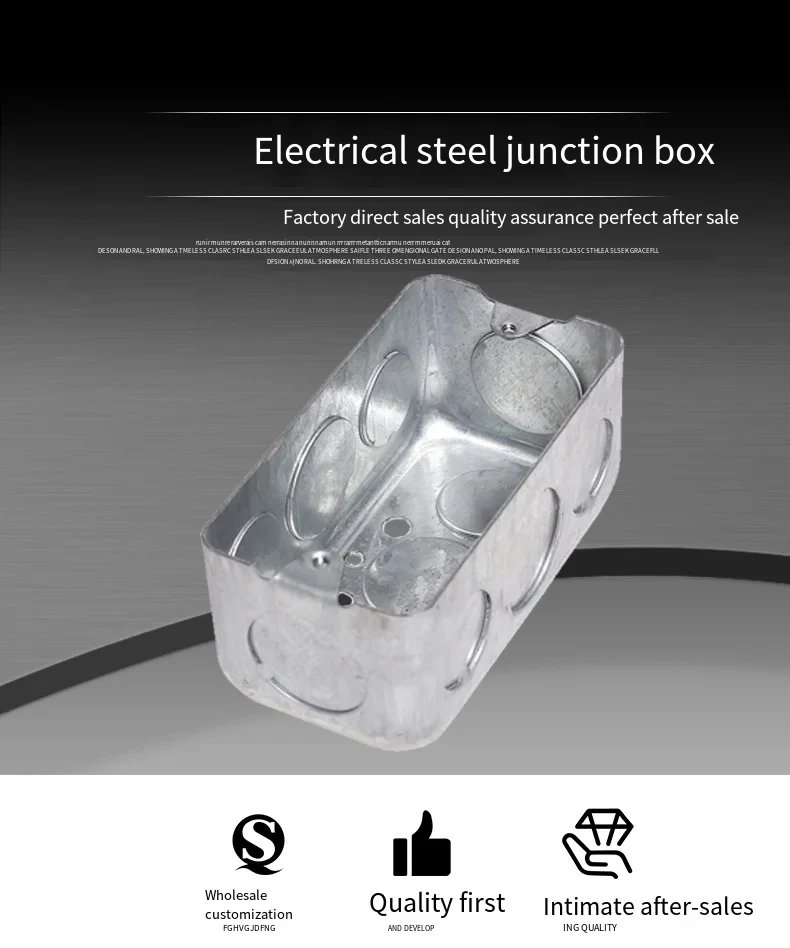 Galvanized Steel Outlet Junction Round Handy 2 X 4 Electrical Box ...