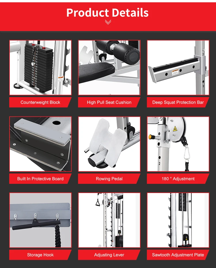 Multifunctional Smith Machine Home Gym Commercial Comprehensive Trainer Smith Machine - Buy ...