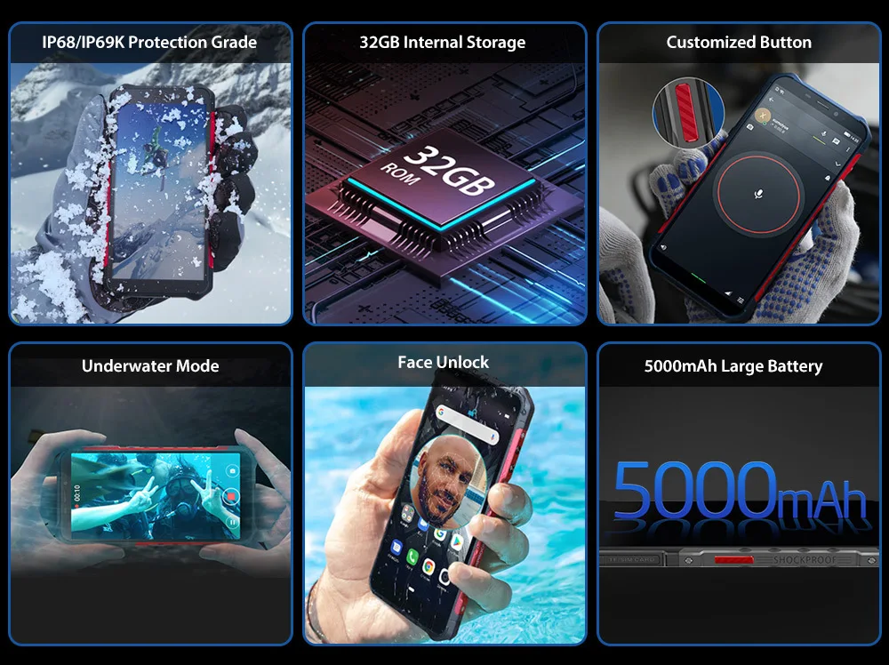 Foreign Order Wholesale Ulefone ARMOR X3 1 32G Three-proof Smartphone Hong Kong Delivery ...