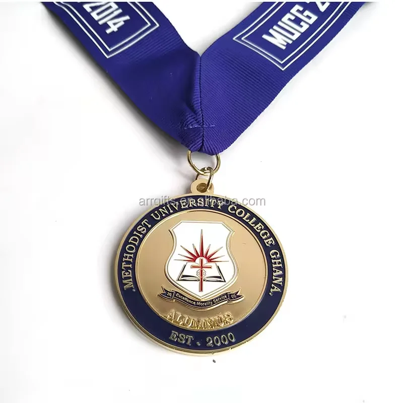 School Medal Factory Gold Silver Copper Alumnus Medal Medallion For ...